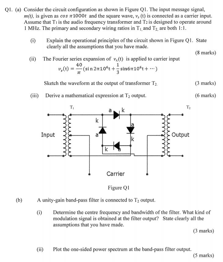 Solved Consider the circuit configuration as shown in Figure | Chegg.com