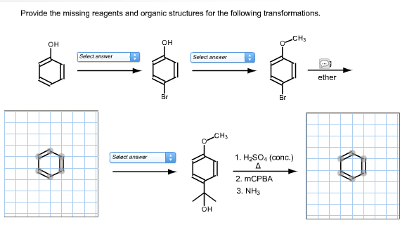Solved Provide the missing reagents and organic structures | Chegg.com Solved Provide the missing reagents and organic structures | Chegg.com