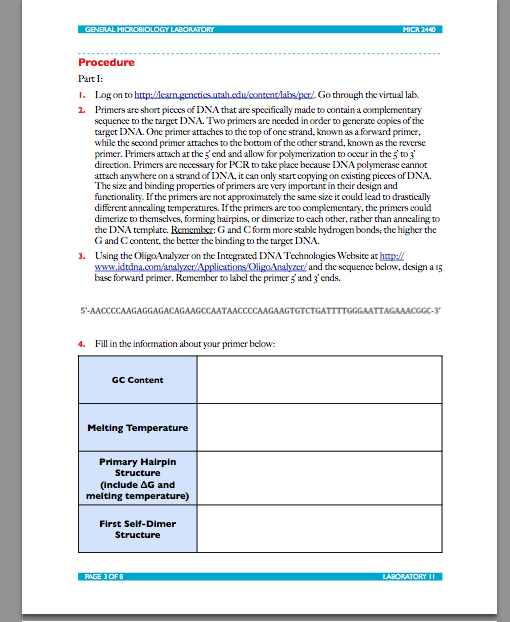 Virtual Lab Polymerase Chain Reaction Virtual Lab Labster