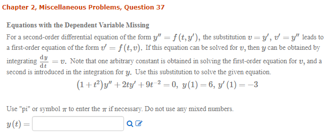Solved Equations with the Dependent Variable Missing For a | Chegg.com