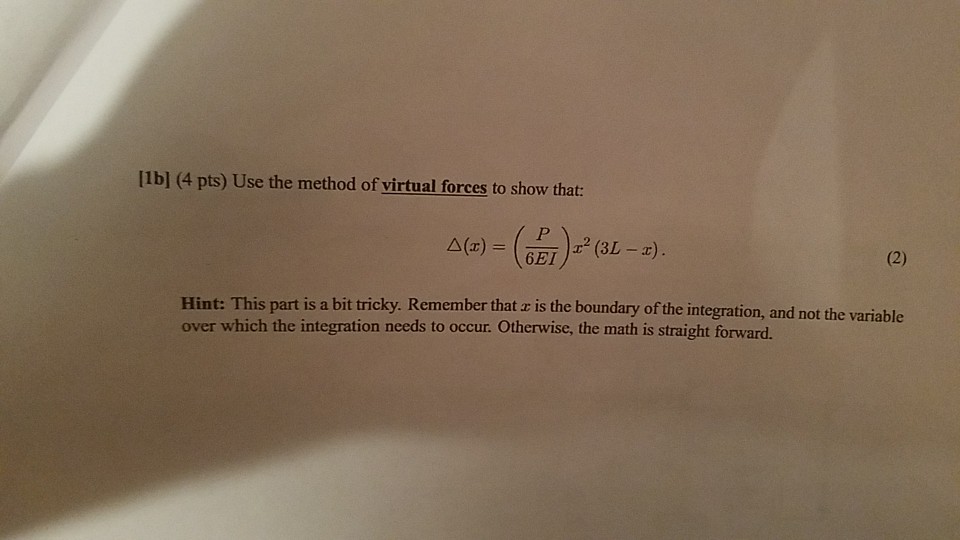 Solved Use the method of virtual forces to show that: | Chegg.com