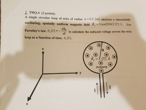 Solved A single circular loop of wire of radius a = 0.2 | Chegg.com