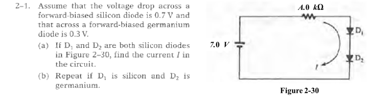 Solved 2-1. Assume that the voltage drop across a | Chegg.com