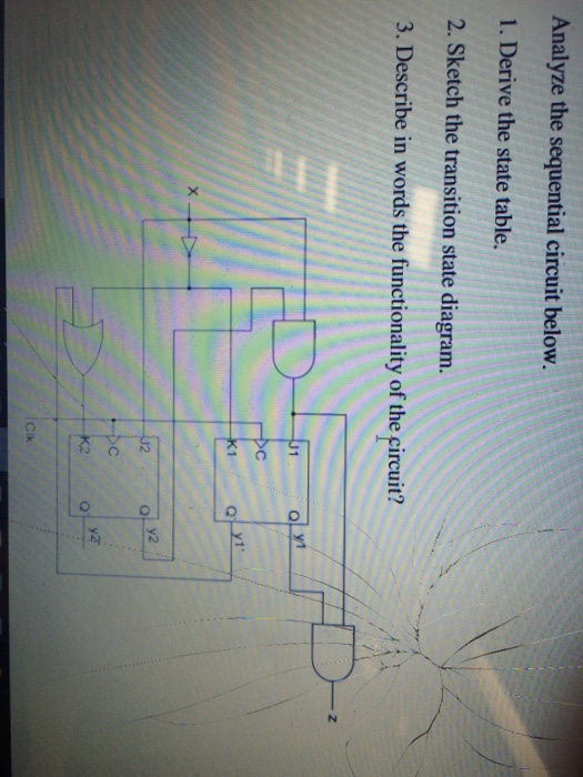Solved Analyze the sequential circuit below. 1. derive the | Chegg.com