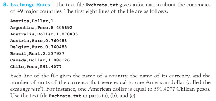 Solved Using Python Write Code For Problem The Text File