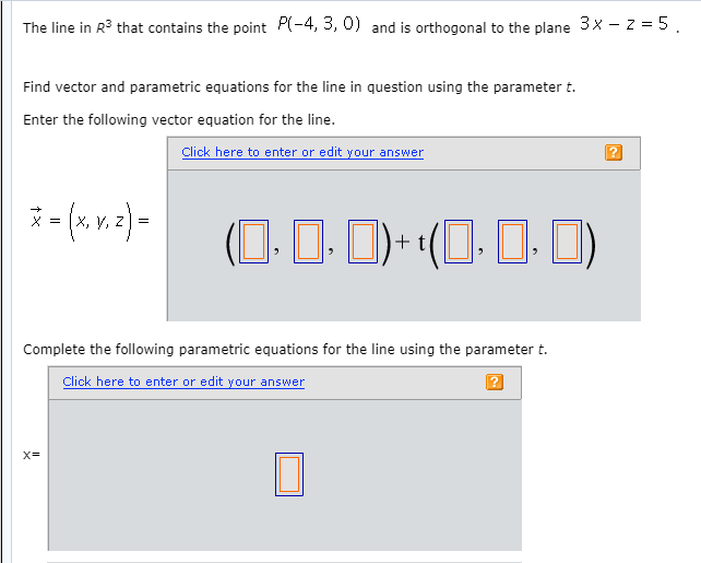 Solved The line in R^3 that contains the point P(-4, 3, 0) | Chegg.com