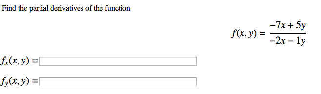 Solved Find the partial derivatives of the function f(x, | Chegg.com
