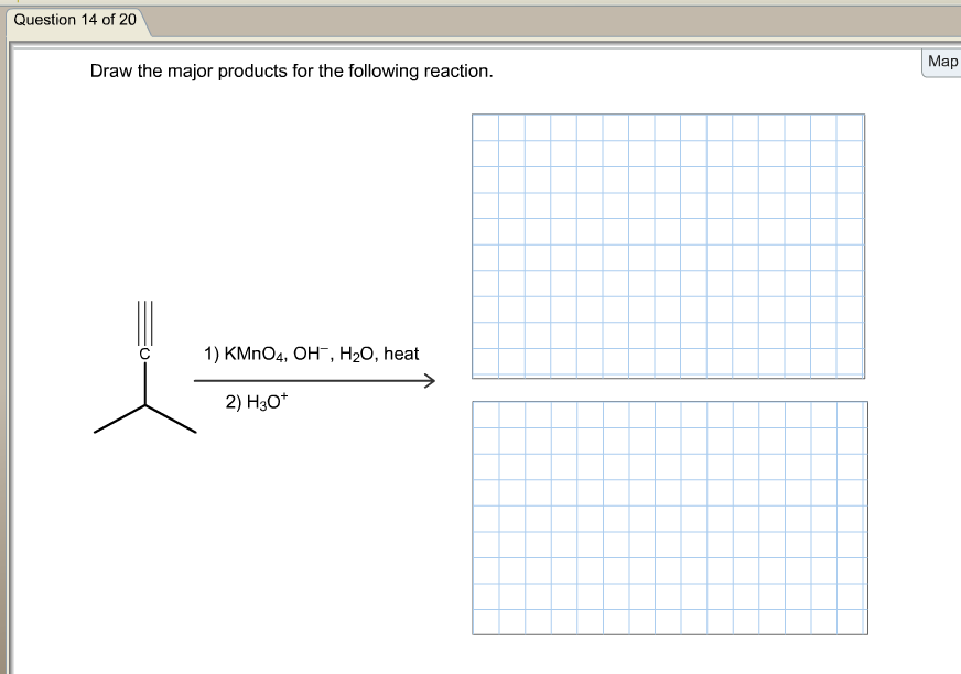 Solved Draw the major products for the following reaction. | Chegg.com