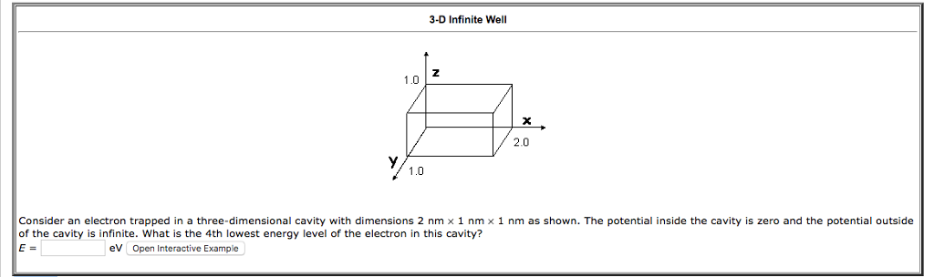 Solved Consider an electron trapped in a three-dimensional | Chegg.com