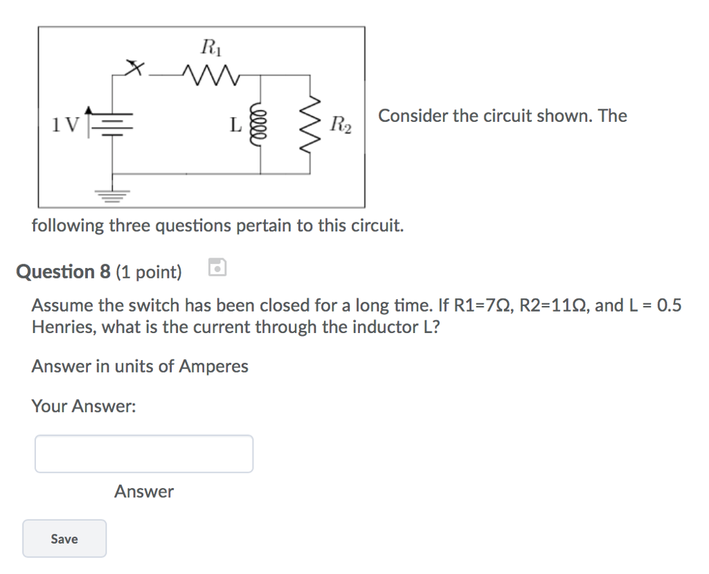 Solved R2 Consider the circuit shown. The following three | Chegg.com