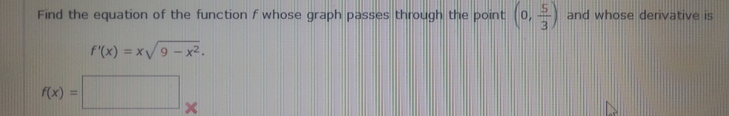 Solved Find the equation of the function f whose graph | Chegg.com