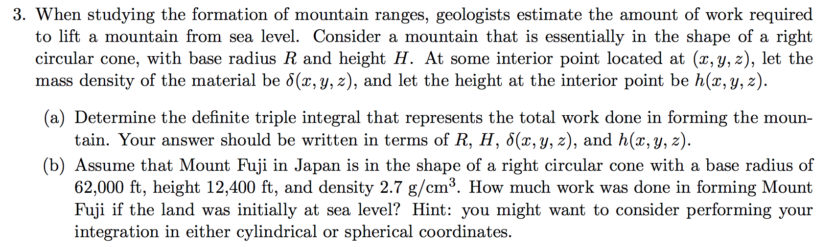 Solved When studying the formation of mountain ranges, | Chegg.com