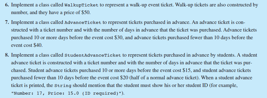 Solved How to finish this java?! Exercises #5, 6, 7, and | Chegg.com