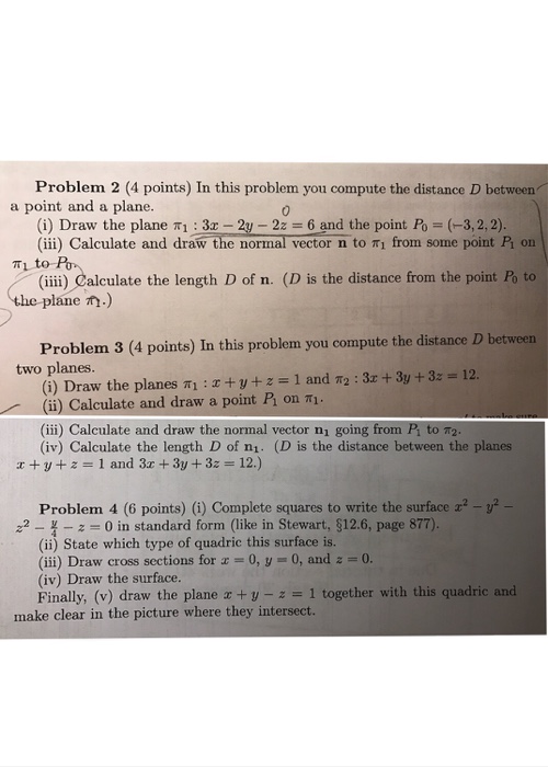 Solved In this problem you compute the distance D between a | Chegg.com