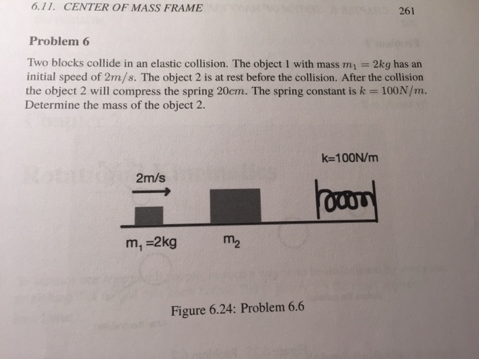 Solved Two blocks collide in an elastic collision. The | Chegg.com