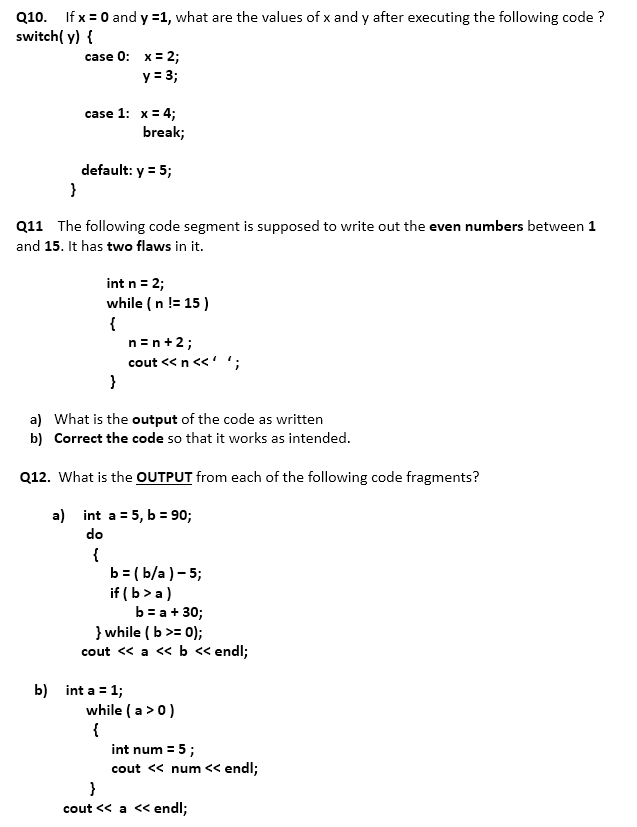 Solved If x = 0 and y =1, what are the values of x and y | Chegg.com