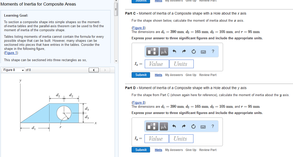 Solved Moments of Inertia for Composite Areas Learning | Chegg.com