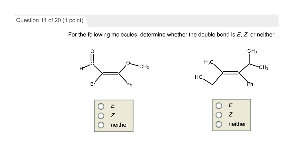 Solved For the following molecules, determine whether the | Chegg.com