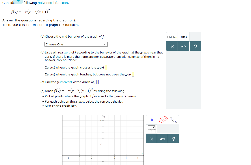 Solved Conside following lx)--x(r-2)r+1)2 Answer the | Chegg.com