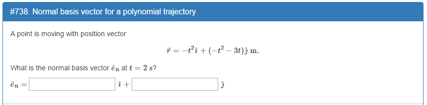 Normal basis vector for a polynomial trajectory A | Chegg.com