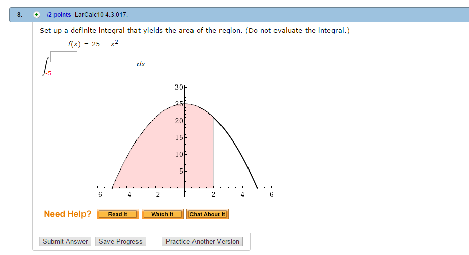 Solved Set up a definite integral that yields the area of | Chegg.com Solved Set up a definite integral that yields the area of | Chegg.com