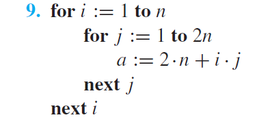 Solved For each of the algorithm segments in 6–19, assume | Chegg.com