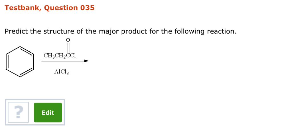Solved Testbank Question 035 Predict The Structure Of The