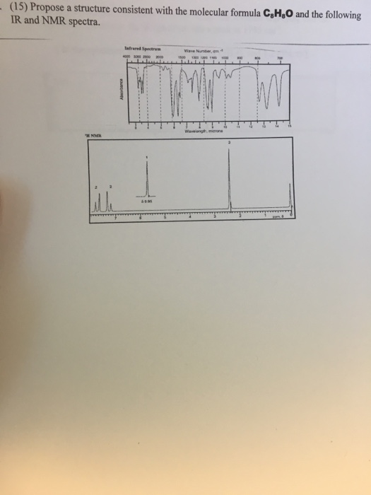 Solved Propose a structure consistent with the molecular | Chegg.com