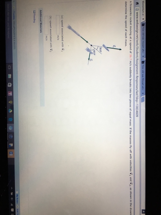 Solved Determine The Speed Of Each Mass Chegg