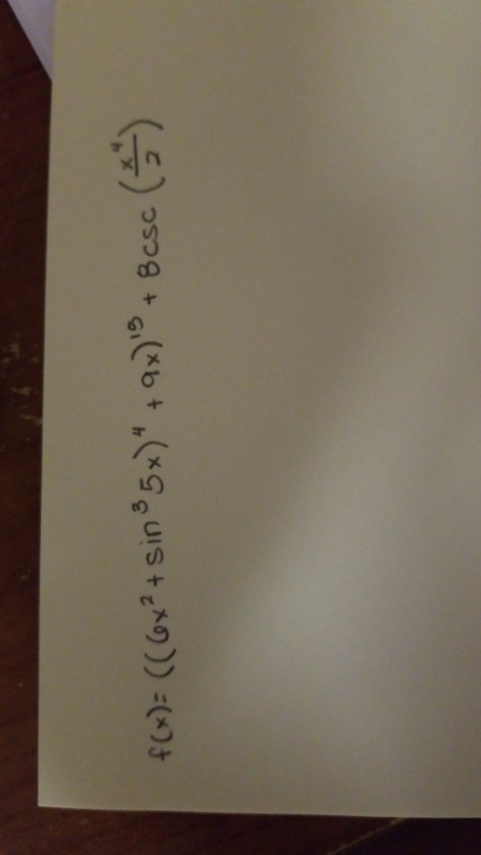 Solved find derivative | Chegg.com