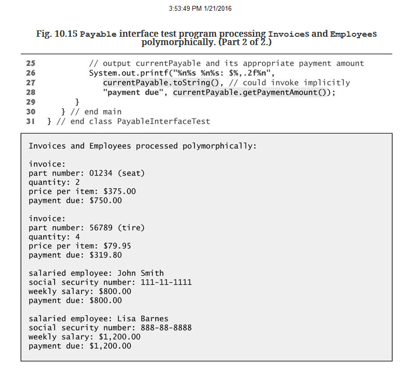 Solved JAVA Edited Adding fig 10.11 as i missed that one: | Chegg.com
