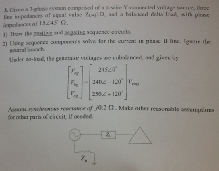 Solved 3. Given a 3-phase system comprised of a 4-wire | Chegg.com