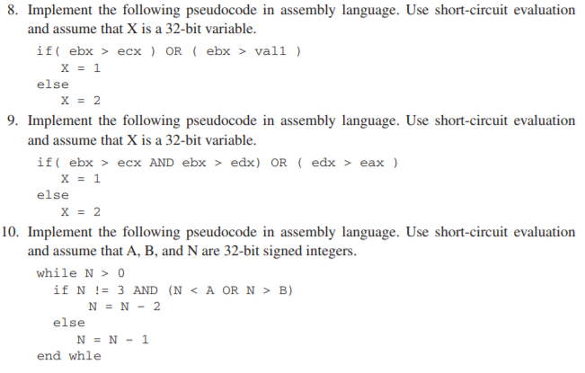 Assembly Language 32 Bits Using Irvine Libraries If