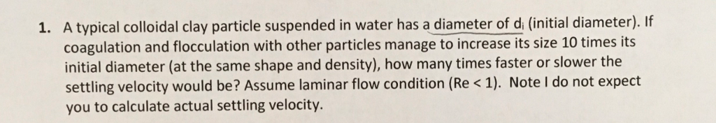 Solved A typical colloidal clay particle suspended in water | Chegg.com