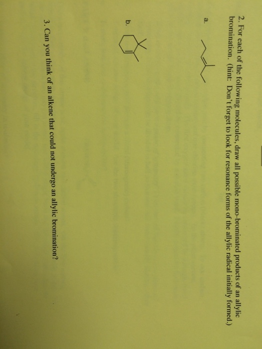Solved For Each Of The Following Molecules Draw All