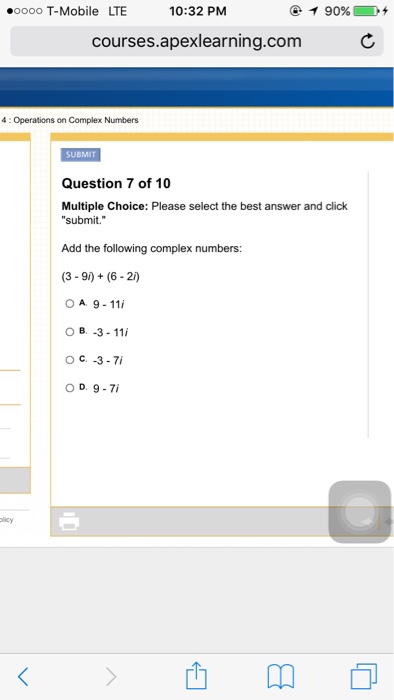 Solved Add the following complex numbers: (3 - 9i) + (6 - | Chegg.com