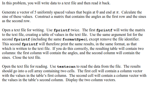 Solved In this problem, you will write data to a text file | Chegg.com