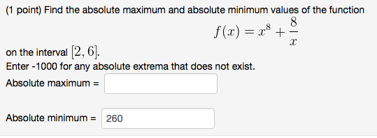 Solved Find The Absolute Maximum And Minimum Values Of The