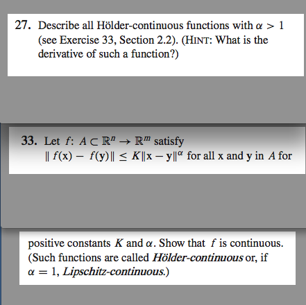27. Describe all Holder-continuous functions with | Chegg.com