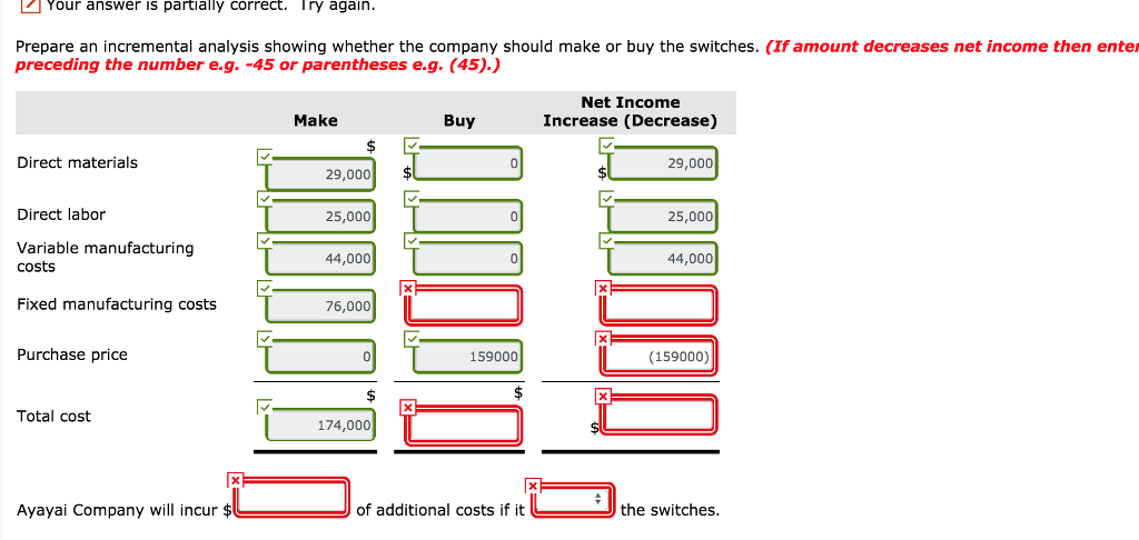 Solved Your answer is partially correct. I ry again Prepare | Chegg.com