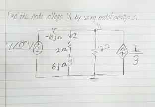 Solved Find the node voltage V_1 by using nodal analysis. | Chegg.com
