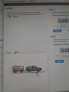 Solved 151 conservation o Momentum Problem 1 Problem 1 The | Chegg.com