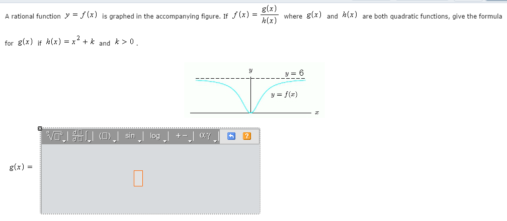 Solved A rational function Y = f (x) is graphed in the | Chegg.com