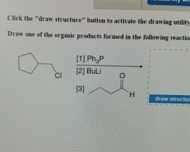Solved Click the "draw structure" button to activate the | Chegg.com