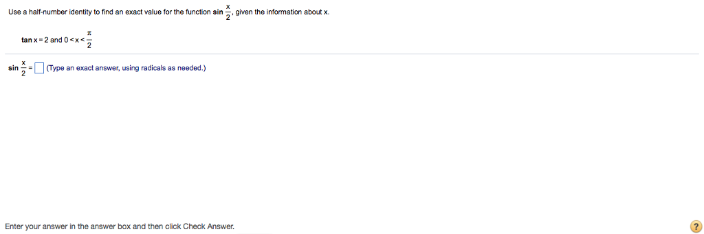 Solved Use a half-number identity to find an exact value for | Chegg.com