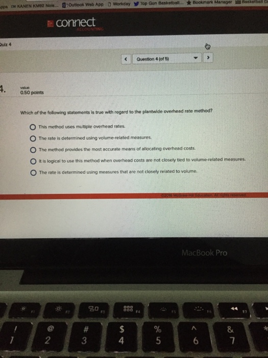 Solved Which of the following statements w true with regard | Chegg.com