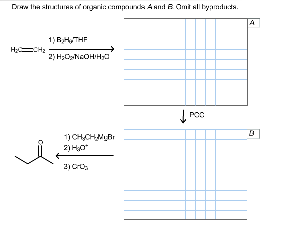 Solved Draw the structures of organic compounds A and B. | Chegg.com