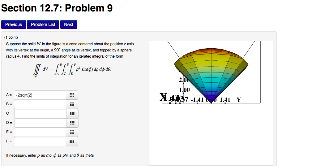 Solved Section 12.7: Problem 9 Previous Problem List Next 1 | Chegg.com