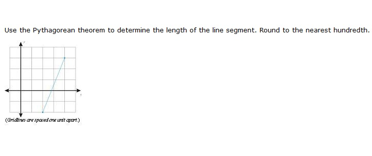 Solved Use the Pythagorean theorem to determine the length | Chegg.com