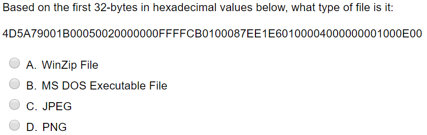 Solved Based on the first 32-bytes in hexadecimal values | Chegg.com